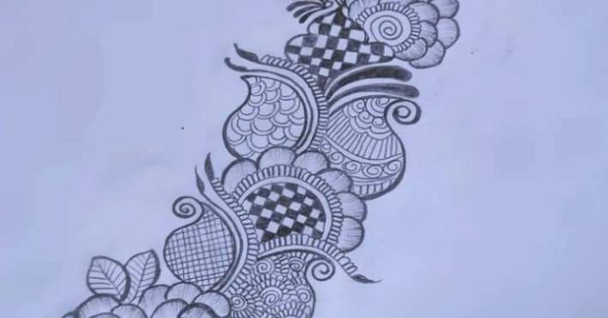 Mehndi Designs on Paper with Pencil | Easy Practice Ideas